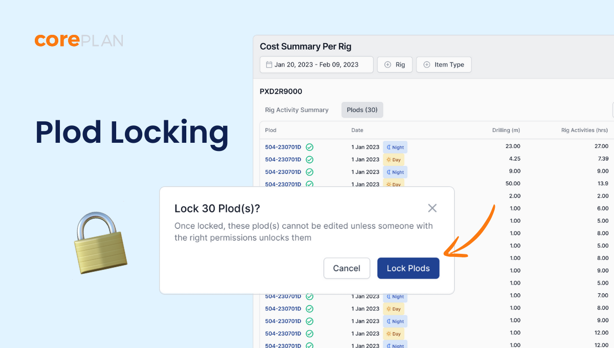 Introducing Plod Locking in CorePlan
